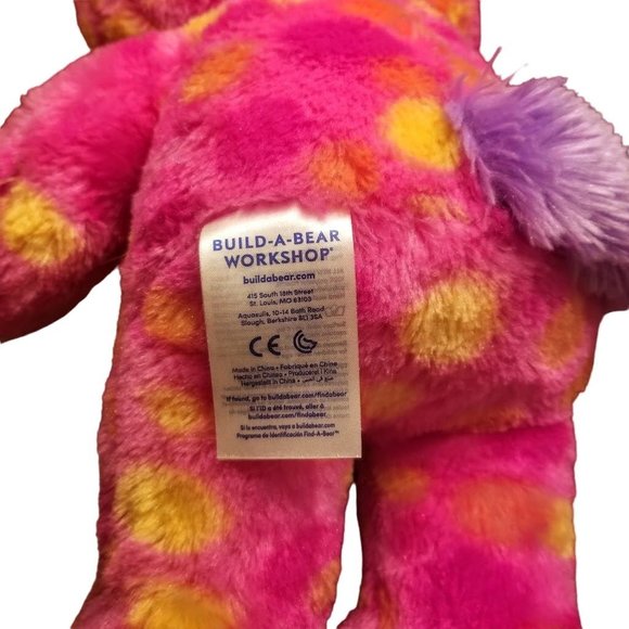 Build-A-Bear | Toys | Buildabear Workshop Pink Heartable Unicorn Polka ...